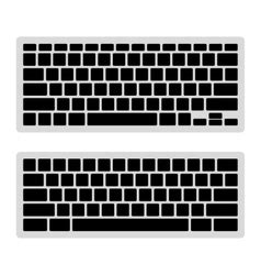 Computer Keyboard Blank Template Set Royalty Free Vector