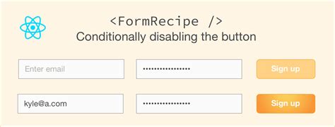 Form Recipe Conditionally Disabling The Submit Button Gosha Spark