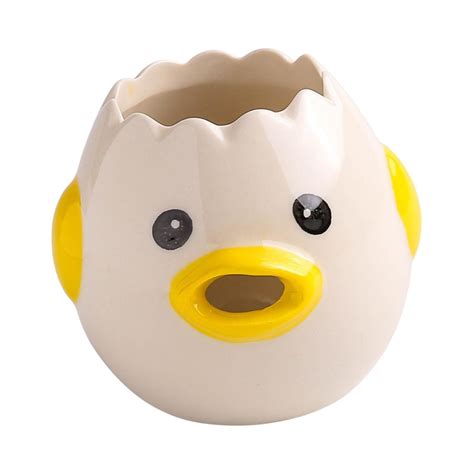 Cuticate Ceramic Egg Separator Egg White Yolk Sifting Gadget For Eggs