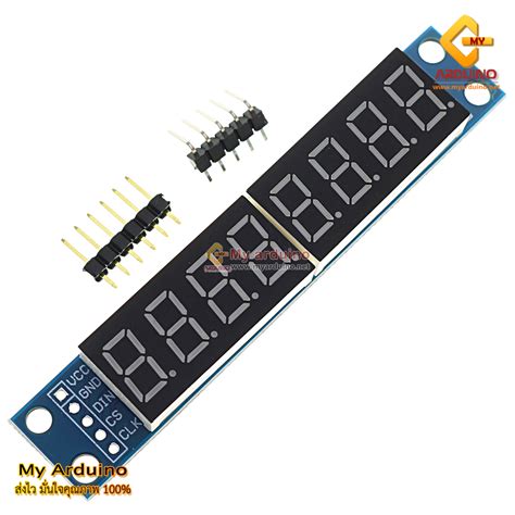 โมดูล จอแสดงตัวเลข 8 หลัก สีแดง 056 Max7219 Digital Tube Display Module ขาย Arduino อุปกรณ์