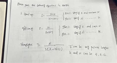 Solved Plot All Three Equations In Matlab Against 1