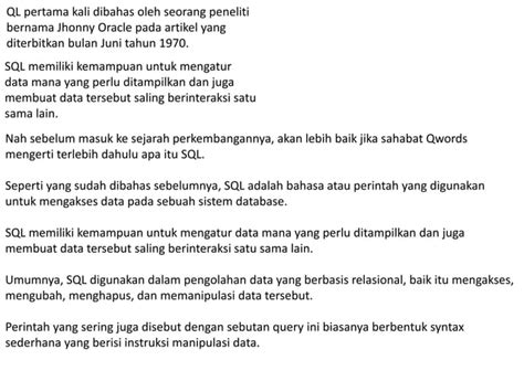 Materi SQL Berbasis Pendekatppt Mm2 Pptx