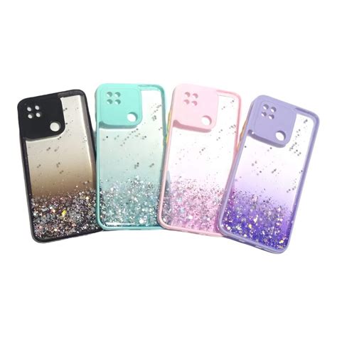 Carcasa Xiaomi Redmi C Glitter Proteccion Camara SILICON AND CASES
