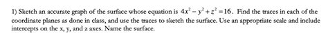 Solved 1 Sketch An Accurate Graph Of The Surface Whose