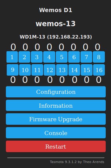 Tasmota Web Interface Need Improvement If More Than Or Relays Are Present Arendst Tasmota