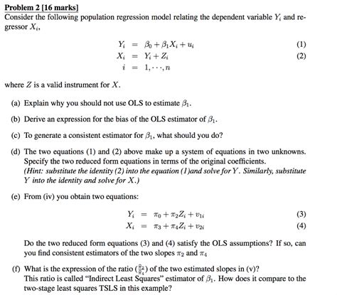 Problem 2 16 Marks Consider The Following Chegg Com