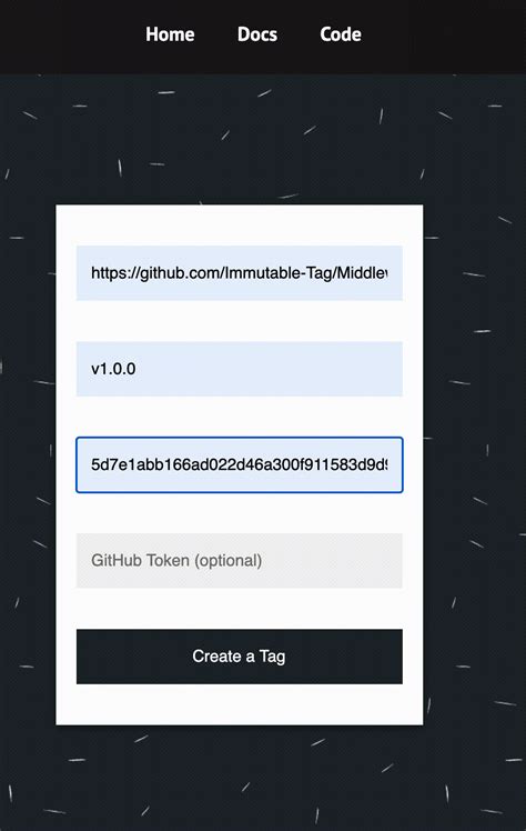 Immutable Tag