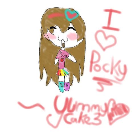 I Love Pocky Chibi By Yummycake3 On Deviantart