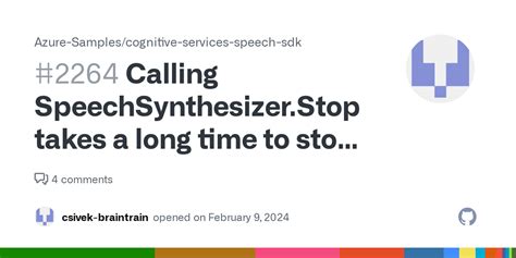 calling speechsynthesizer stopspeakingasync takes a long time to stop