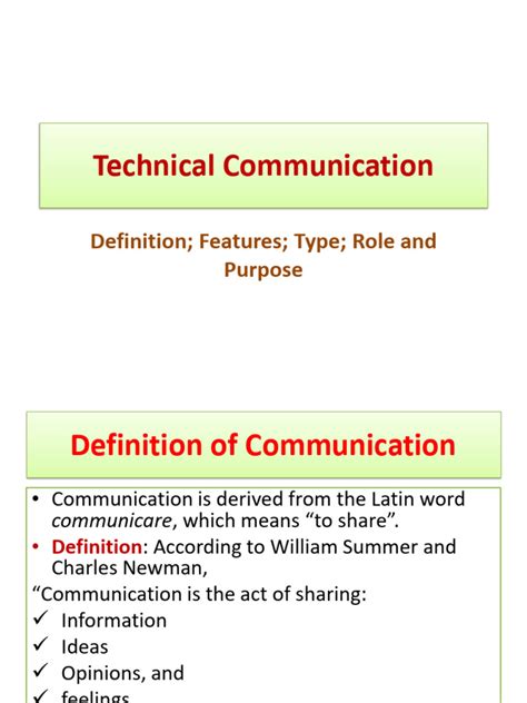 Technical Communication Definition Features Type Role And Purpose