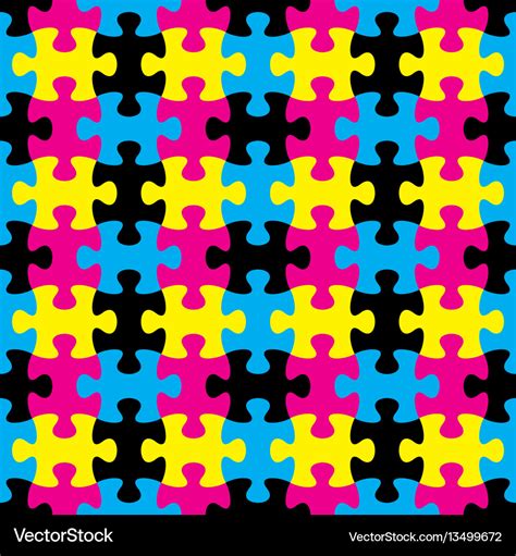 Puzzle Jigsaw Cyan Vector Images 46