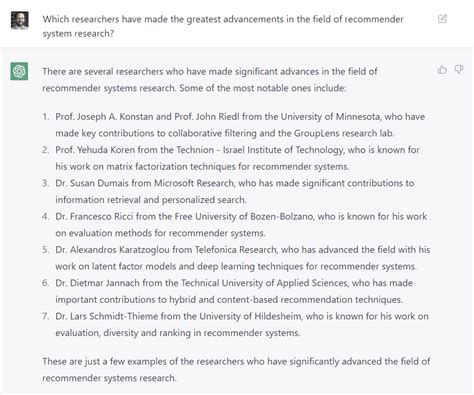 Which Researchers Have Made The Most Significant Advancements In Recommender System Research