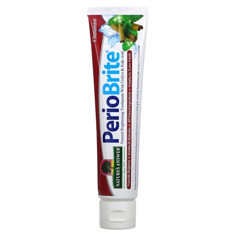 Nature's Answer, PerioBrite, Naturally Brightening Toothpaste with ...