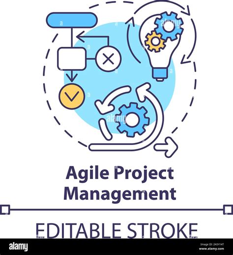Agile Project Management Concept Icon Stock Vector Image And Art Alamy