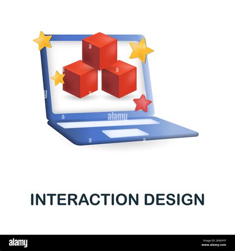 Interaction Design Icon 3d Illustration From Web Development Collection Creative Interaction