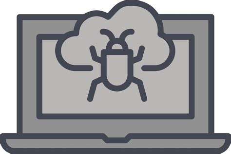 Bug Cloud Vector Icon Vector Art At Vecteezy