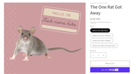 Regalo De Anti San Valent N Pon El Nombre De Tu Ex A Una Rata Para Que Sea Devorada Por Un Ave