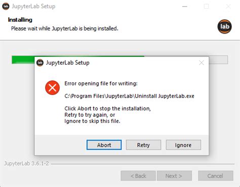 Jupyterlab Desktop Installer Fail Cannot Close Jupyterlab Issue Jupyterlab Jupyterlab