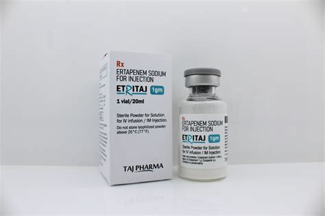 Ertapenem For Injection 1gm Manufacturers Pan India Supplier