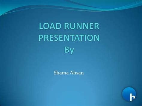 Performance Testing With Loadrunner Ppt