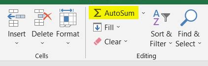 How To Use Autosum In Excel Excelgraduate