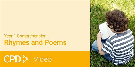 How To Teach Comprehension In Y1 Rhymes And Poems Cpd Video