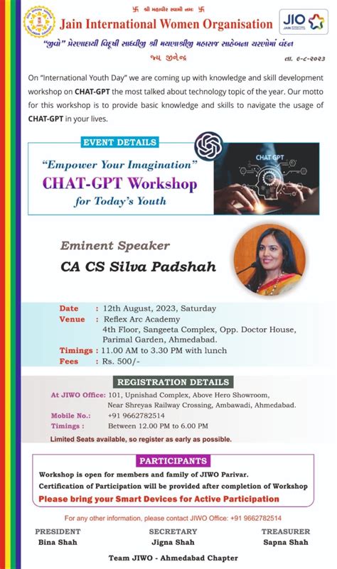 Silva Shah On Linkedin Chatgpt Aiworkshop Artificialintelligence Stayinformed