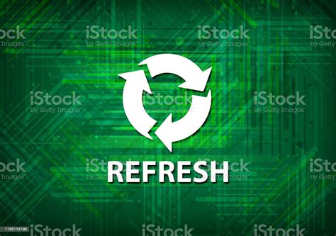 Refresh Green Background Stock Illustration Download Image Now