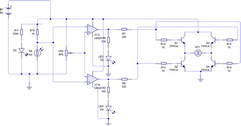 Line Follower Analog H Bridge Transistor