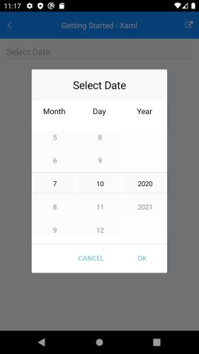 Pick A Date With Telerik Date Picker For Xamarinforms