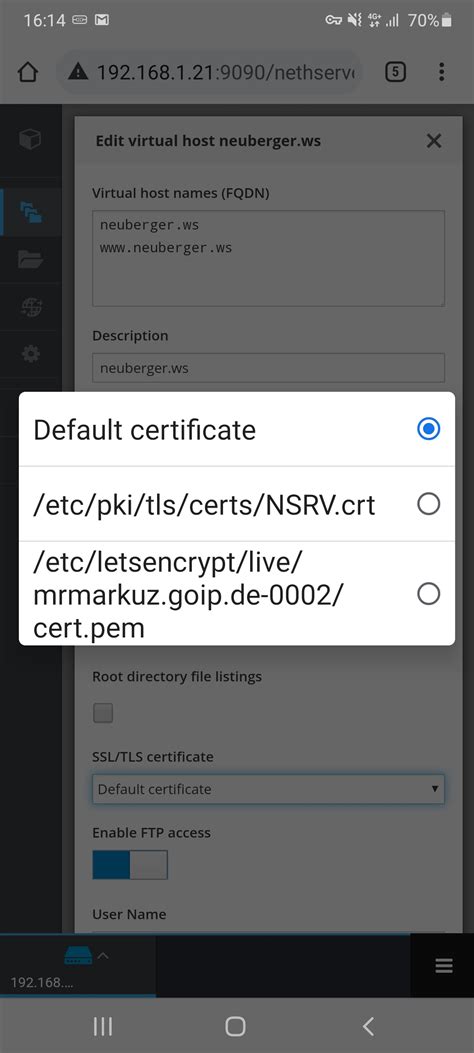Nextcloud Letsencrypt Certificate Support Nethserver Community
