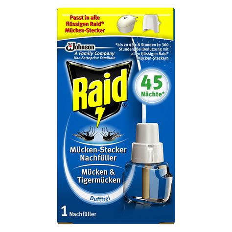 Raid Refill Diffuser Power Liquid Mosquitoes And Mosquito Tigers 45