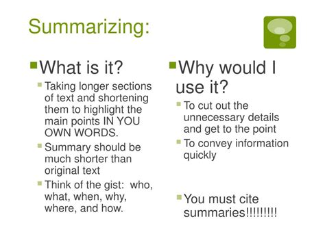 Ppt Quoting Summarizing And Paraphrasisng Powerpoint Presentation Free Download Id 2452422