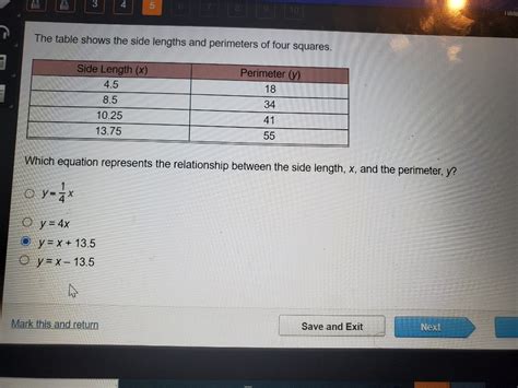 Answered The Table Shows The Side Lengths And… Bartleby