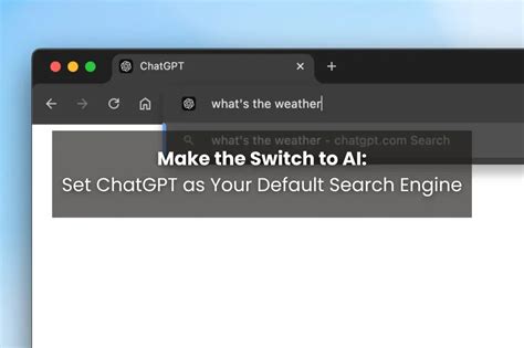 how to set chatgpt as your default search engine in chrome