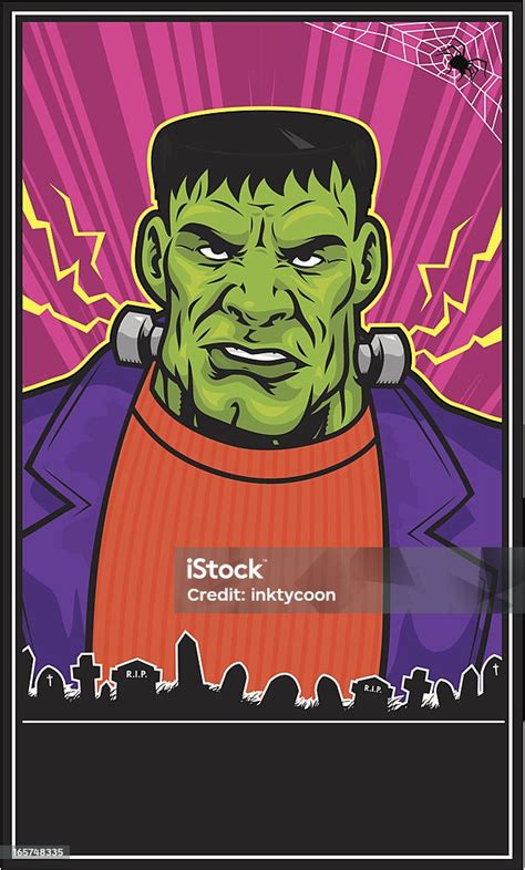 프랑켄슈타인 몬스터 배너입니다 프랑켄슈타인에 대한 스톡 벡터 아트 및 기타 이미지 프랑켄슈타인 개념 겁먹은 Istock