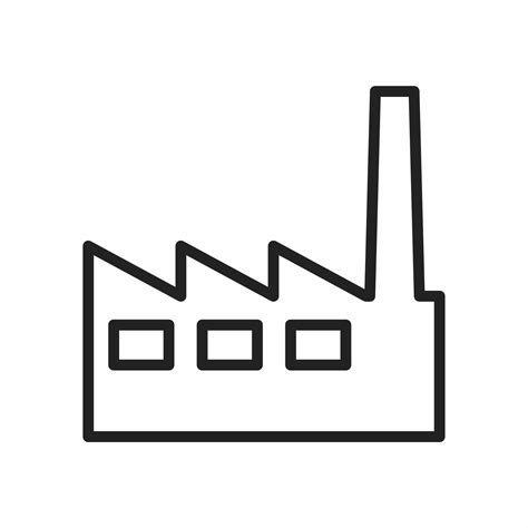 Factory Outline Icon 13100889 Vector Art At Vecteezy