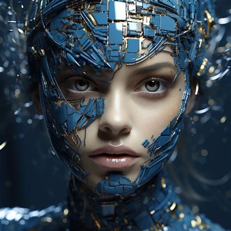 premium ai image technology women women s faces with textured skin