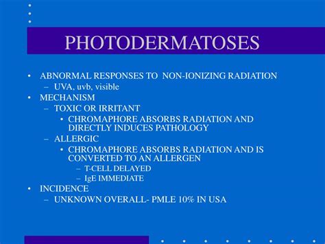 Ppt Photodermatoses Update Powerpoint Presentation Free Download Id 5204466