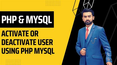 Activate Or Deactivate User Using Php Mysql In Urdu Hindi Youtube