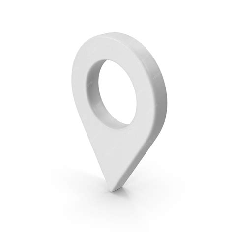 premium photo 3d map pointer location map icon white texture white