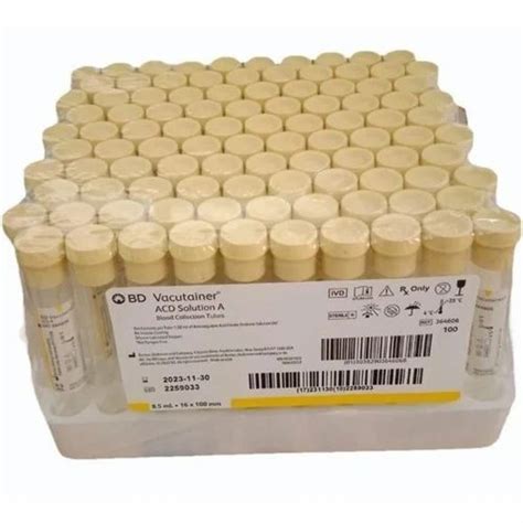 Glass Bd Vacutainer Acd Solution Tube Size 10 Ml At ₹ 4000 Pack In