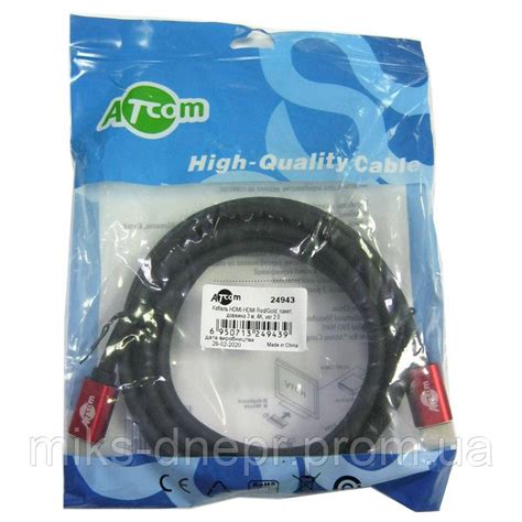 Купить Кабель Atcom Hdmi Hdmi Red Gold 3 0m Ver2 0 4k пакет цена