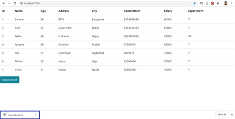 How To Export Data To Excel In Reactjs