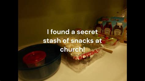 I Found A Secret Stash Of Snacks At Church Youtube