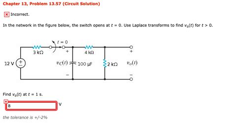 solved chapter 13 problem 13 57 circuit solution