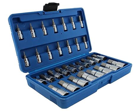 ABN Hex Socket Set Pc Universal SAE And Metric Allen Socket Set Hex Bit Socket Set To