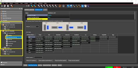 setting up the constraints manager in allegro pcb editor