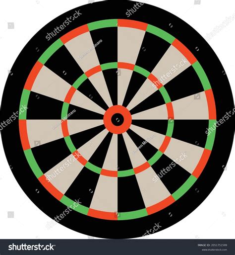 Dartboard Vector Image Individual Pieces Customize Stock Vector Royalty Free 2051751599