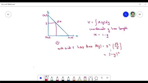 find the volume of the described solid s the base of s is the